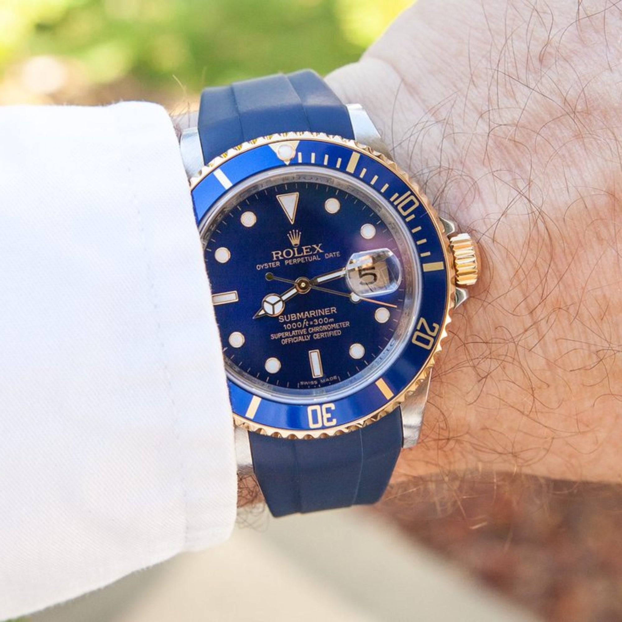 Navy Blue Strap for Rolex Submariner – Deep Color | Helvetus®