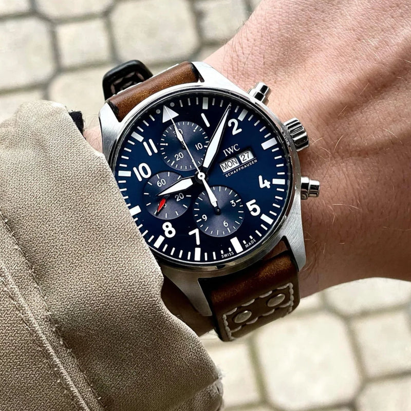 Leather Strap for IWC Pilot in Brown - Helvetus® Switzerland