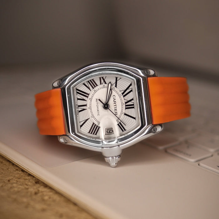 Cartier Roadster Orange Rubber Strap | Helvetus®