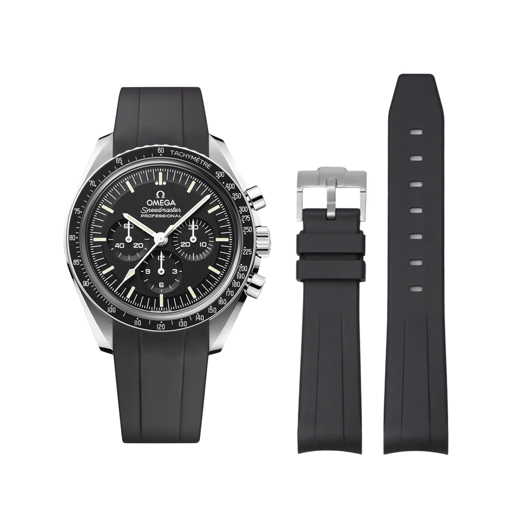 Omega Speedmaster Straps – High-Quality Rubber Bands | Helvetus®