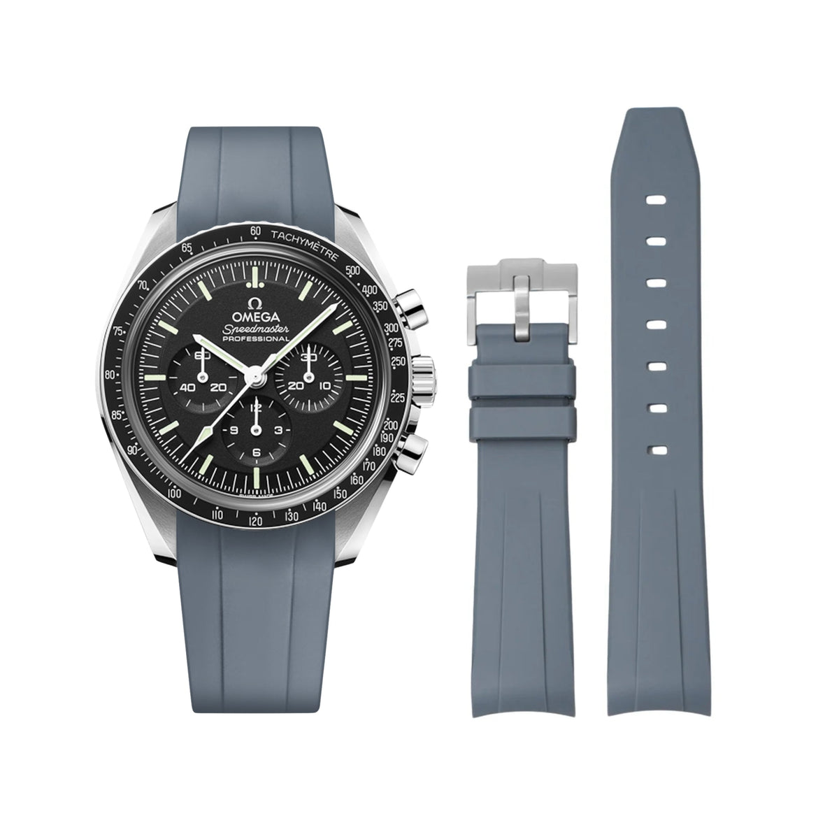 Omega Speedmaster Straps – High-Quality Rubber Bands | Helvetus®