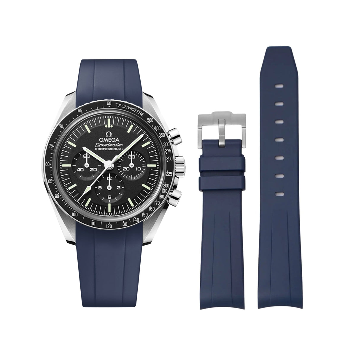 Omega Speedmaster Straps – High-Quality Rubber Bands | Helvetus®