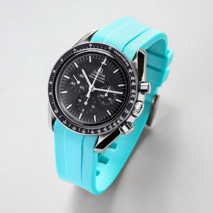 Omega Speedmaster Strap in Turquoise - Helvetus® Switzerland