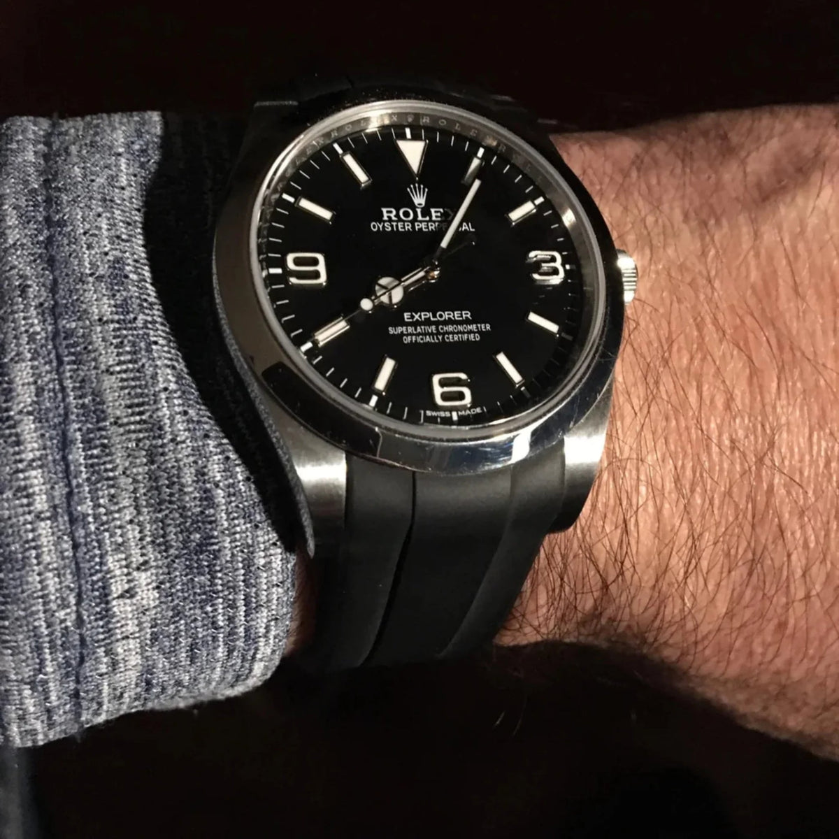 Rubber straps for Rolex Explorer I - Helvetus® Switzerland
