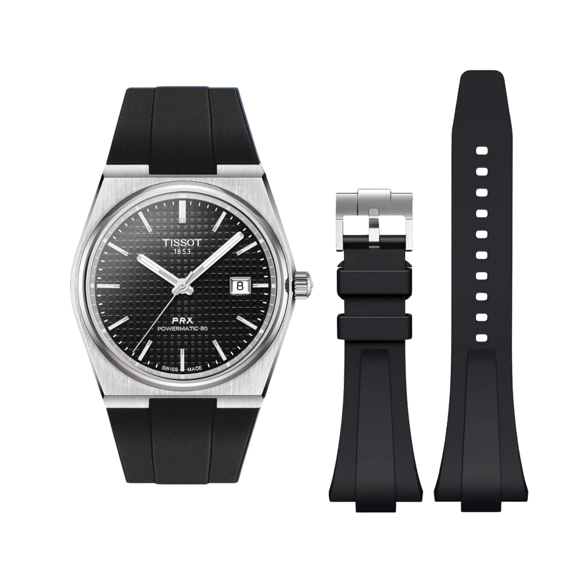 Tissot PRX Straps – Rubber, Leather & Steel Bands | Helvetus®